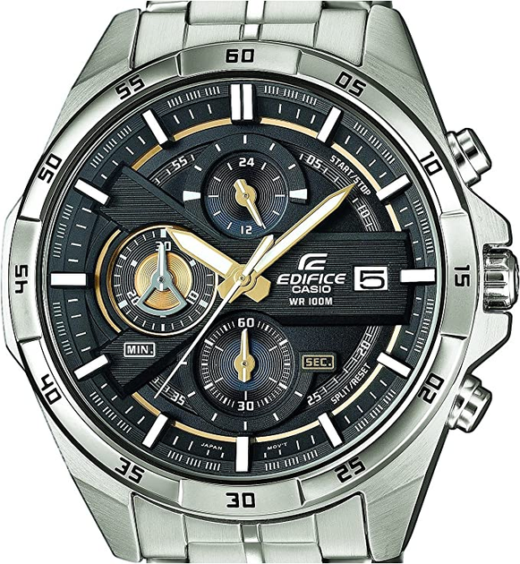 Мужские красивые часы Casio EFR-556D-1AVUEF Черно-серебристые – фото ...