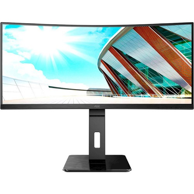 Монитор TFT 34" AOC CU34P2A 3440x1440 VA 100Гц изогнутый DP HDMIx2 USB ...