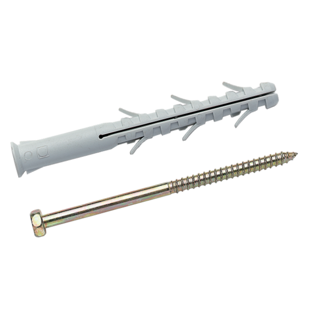 Дюбель з шурупом 10х100 APS-H с ш/г нейлон М Steelfix 3 шт (058370 ...