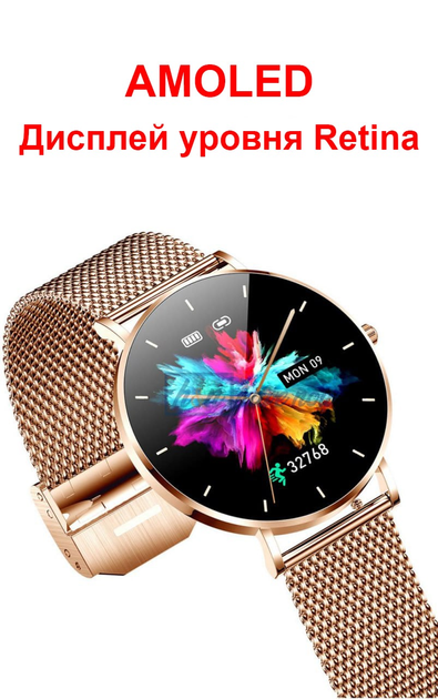 Ультра тонкие смарт-часы Smart Watch T8 AMOLED дисплей, пульсометр ...
