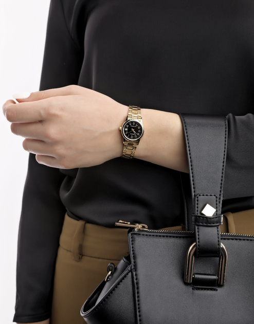 Женские часы Casio LTP-V002G-1BUDF Чорные с золотистым – купить онлайн ...