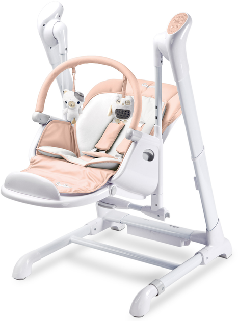 Стульчик Caretero Indigo Powder Pink для кормления + качель (TERO-765 ...