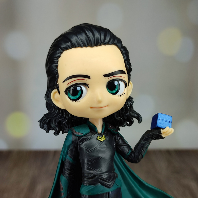 Фигурка - статуэтка на подставке "Локи с кубом. Loki. Marvel" (Фиг0010 ...