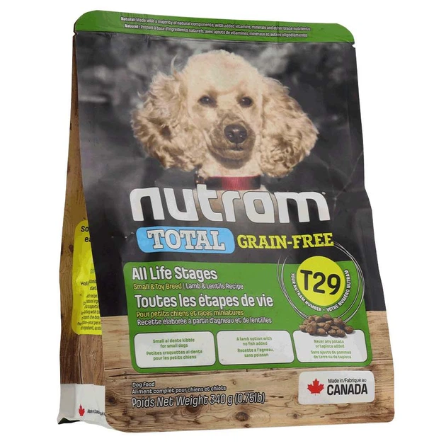 Корм Nutram T29 Total Grain-Free Lamb and Lentils Recipe Small Breed ...
