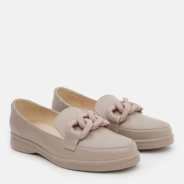 Женские лоферы из кожи Ashoes 4390БЛ00/1 41 26 см Бежевые ...
