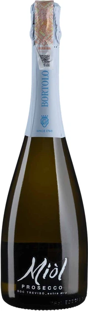 Вино игристое Bortolomiol Miol Prosecco Treviso Extra-Dry белое сухое 0 ...