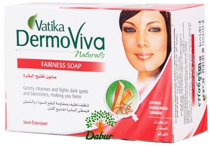 Мыло "Отбеливающее" Dabur Vatika DermoViva Fairness Soap 75g (646865 ...