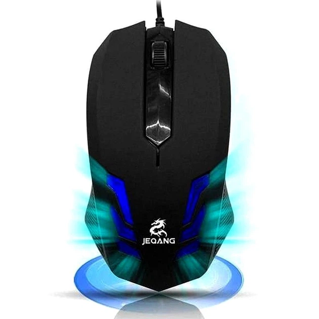 Мышь игровая компьютерная JEQANG JM-032 с RGB подсветкой, проводная Black – фото, отзывы ...