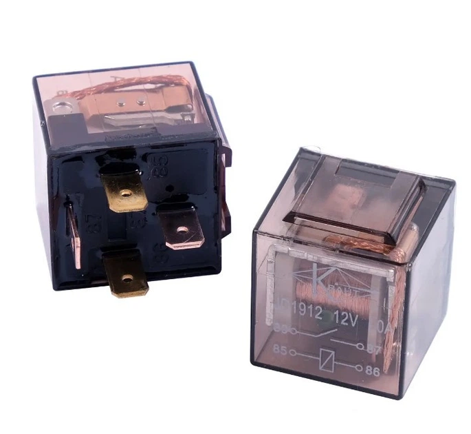 Реле 4 контакта электромагнитное 40A 12V. Реле КВАНТ JD1912 з ...
