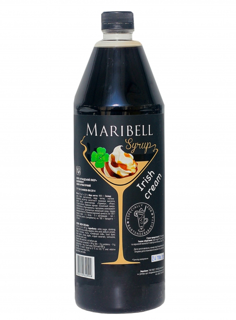 Купить Сироп, ТМ "Maribell" Ирландский крем, 900 мл – ROZETKA. Выгодная ...