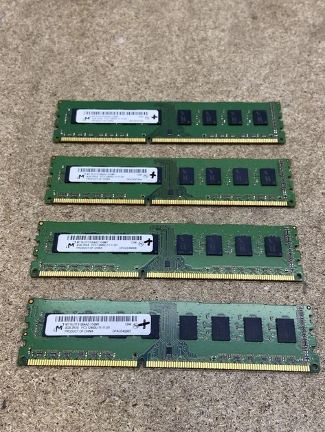 Память Micron DDR3 4GB PC3-12800U (1600Mhz) (MT16JTF51264AZ-1G6M1)(8x2), Б/У – фото, отзывы ...
