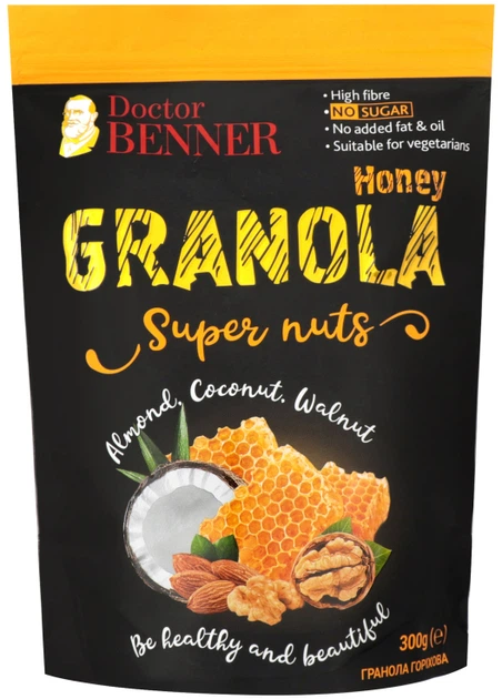Гранола Doctor Benner Ореховая 300 г (4820132581194) – купить в Киеве ...