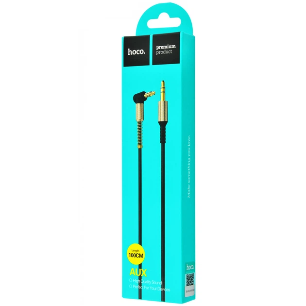 Кабель Hoco UPA02 AUX Spring Audio cable Black – фото, отзывы, характеристики в интернет ...