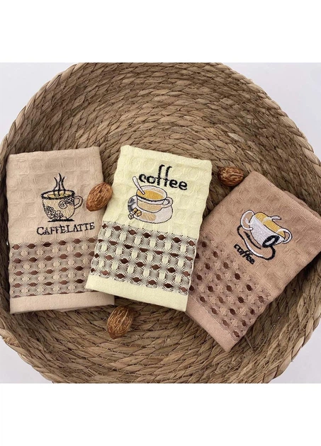 Набір вафельних рушників Лате 3 шт 50х25 см купить онлайн на Rozetka