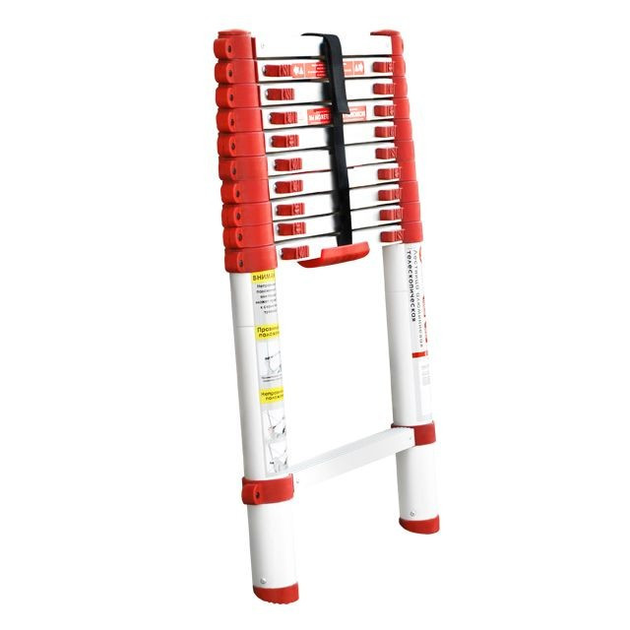 Лестница алюминиевая телескопическая 10 ступеней INTERTOOL LT-3032 ...