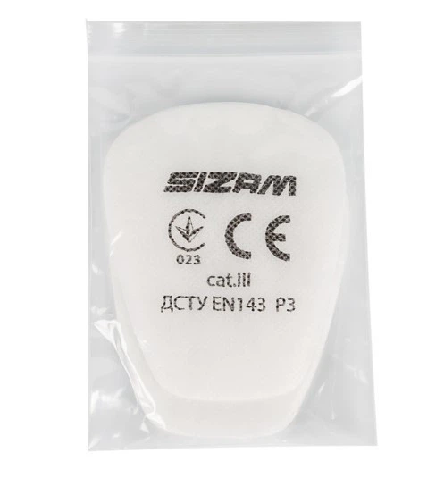 Комплект предфильтров Sizam Profiltr 6033 Р3 для респиратора полумаски ...