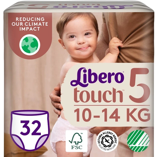Подгузник Libero Touch Pants Размер 5 (10-14 кг) 32 шт (7322541739571 ...