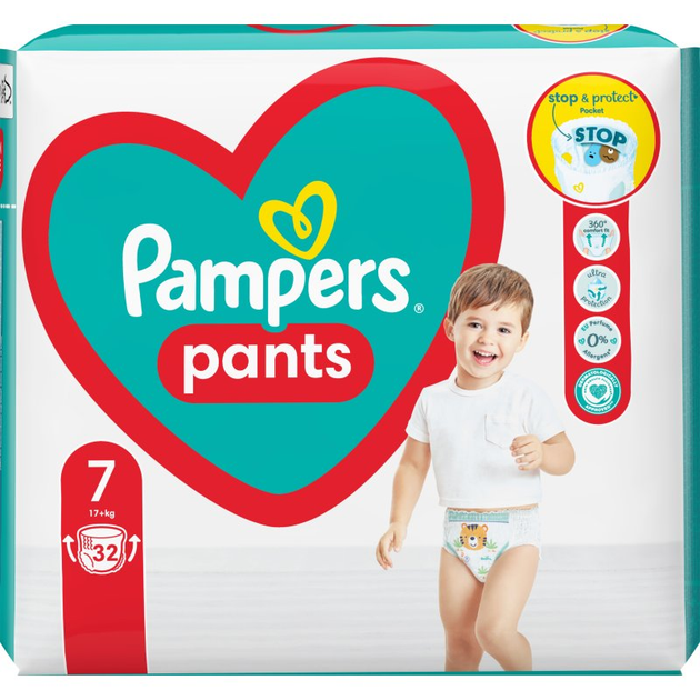 Подгузник Pampers Pants Размер 7 (17+ кг) 32 шт (8006540374559) – фото ...