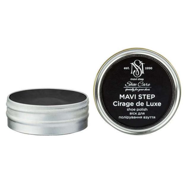 Воск для обуви MAVI STEP Cirage de Luxe 300 Чорний 25 мл (C12/18/025 ...
