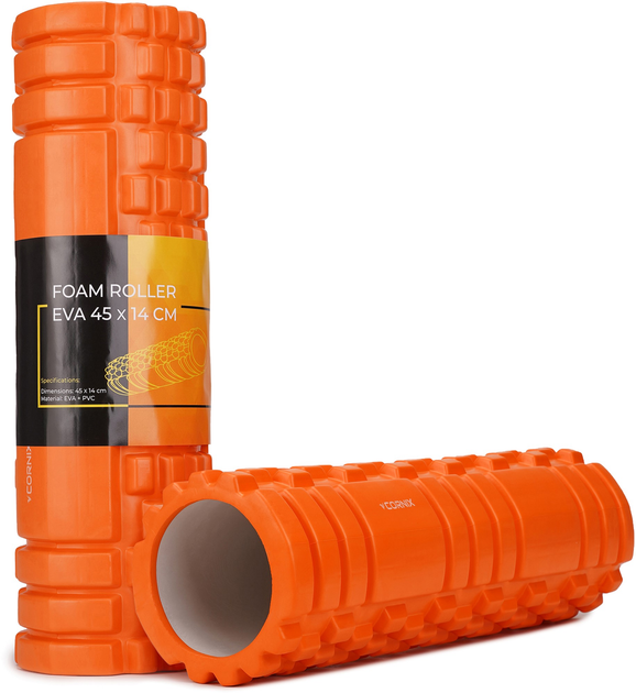 Массажный ролик Cornix EVA 45 x 14 см XR-0041 Orange – фото, отзывы ...