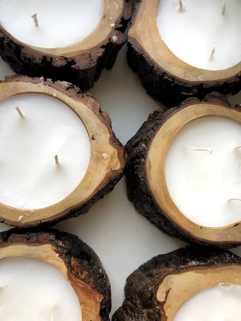 Соевая свеча в дереве Candella Strong And Sexy купить онлайн на Rozetka