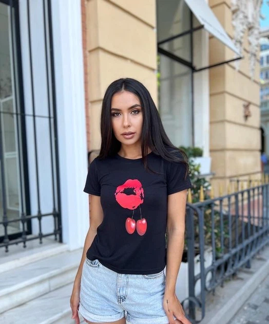 Футболка G&M k-91688 42-44 Размер цвет черный от продавца: G and M – в интернет-магазине ROZETKA ...