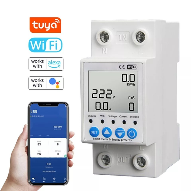 Умное WIFI реле напряжения и защиты тока SMTONOFF 63А – фото, отзывы ...