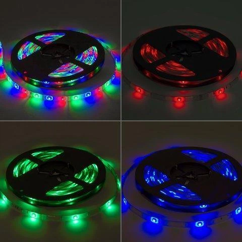 Стрічка світлодіодна різнокольорова LED 3528 RGB комплект – фото ...