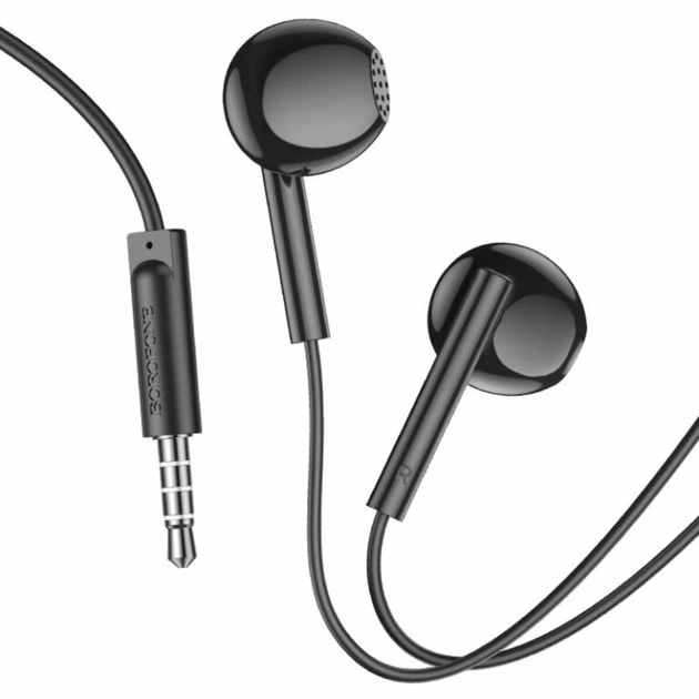 Наушники BOROFONE BM76 Ocean universal earphones with microphone Black ...