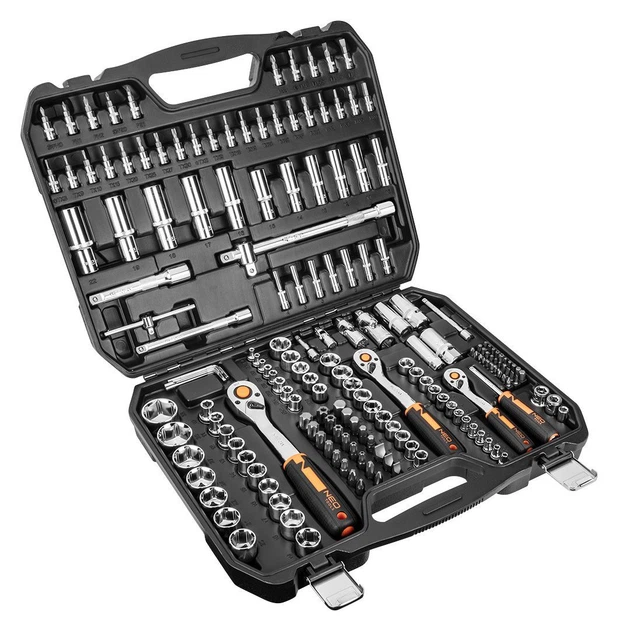 Набір інструментів Neo Tools, 182 од., 1/2, 3/8, 1/4 – фото, відгуки ...