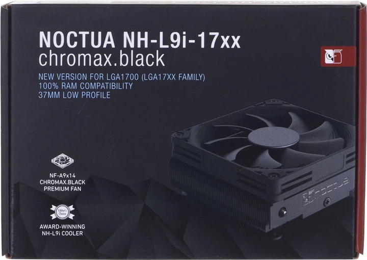 Кулер Noctua NH-L9i-17xx chromax.black (NH-L9I-17XXCH.BK) – фото ...