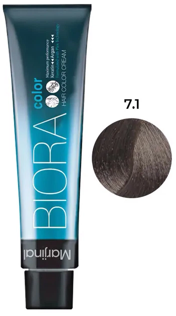 Краска для волос Biora 7.1 блонд пепельный 60 мл (8697426733203) – в ...