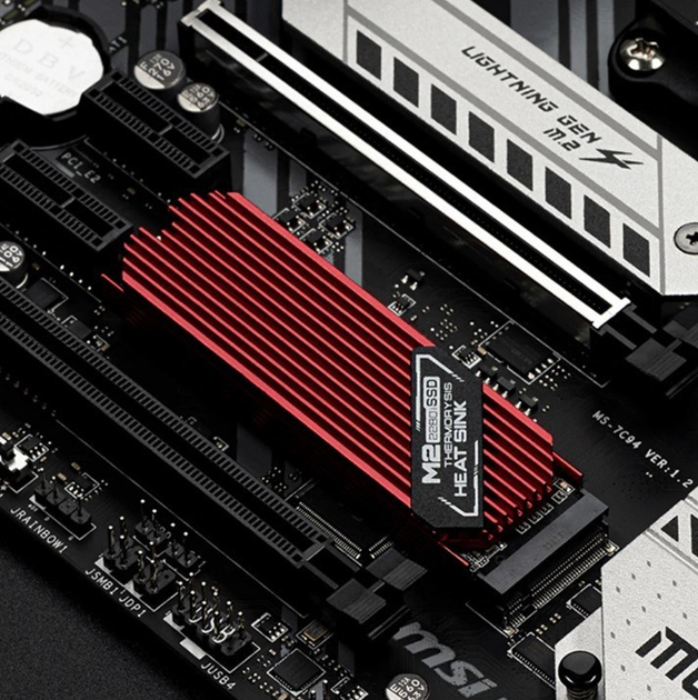 Радиатор охлаждения для M.2 NVMe SSD 2280 Rocketek Black – фото, отзывы ...