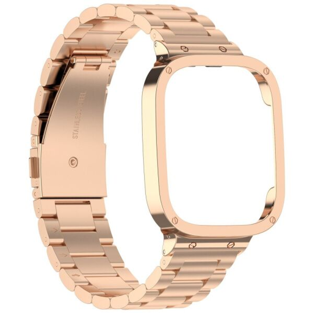 Ремешок Deexe Stainless Steel для Xiaomi Redmi Watch 3 - Rose Gold ...