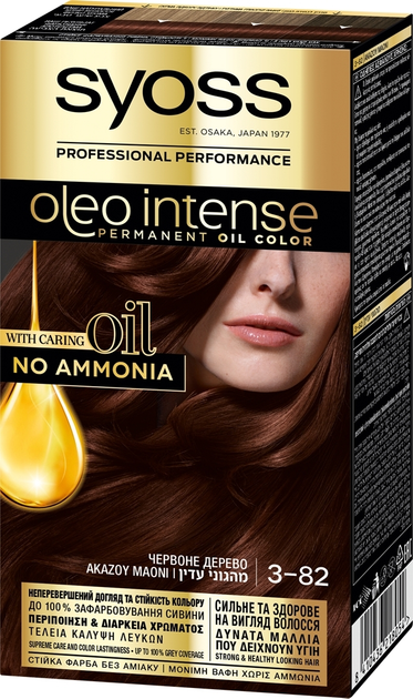 Краска для волос Syoss Oleo Intense 3-82 - Красное дерево (513400 ...