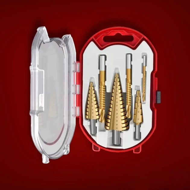 Набор универсальных фрезерных и ступенчатых сверл UBERTOOL из ...