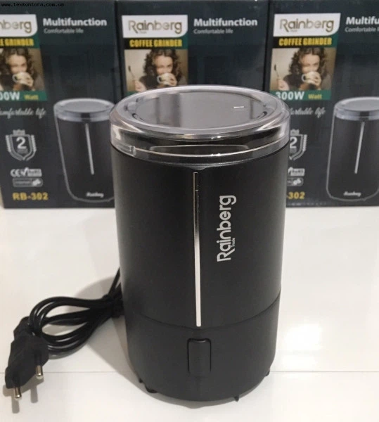 Кофемолка Rainberg RB-302 300 Вт черная – фото, отзывы, характеристики в интернет-магазине ...