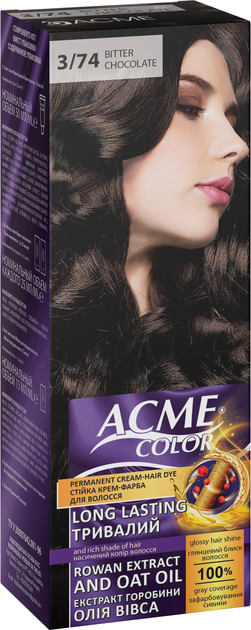 Крем-краска Acme Color EXP Горький шоколад 3/74 115 мл (4823115500021 ...
