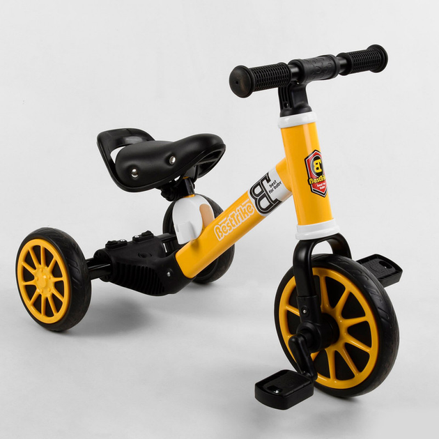 Велосипед 3-х колісний Best Trike 2в1 беговел металева рама піно колесо ...