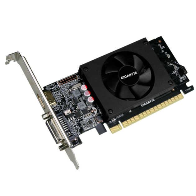 Видеокарта низкопрофильная Gigabyte GV-N710D5-2GL GT 710/2 ГБ/GDDR5 с ...