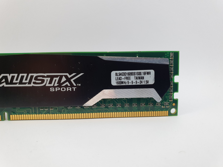 Оперативная память Crucial Ballistix Sport Ddr3 4gb 1600mhz Pc3 12800