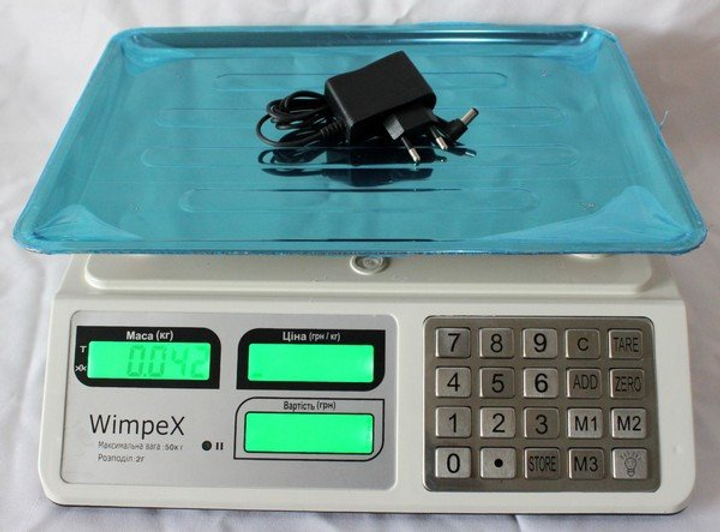 Весы торговые электронные аккумуляторные Wimpex WX5004 от 5г. до 50 кг ...