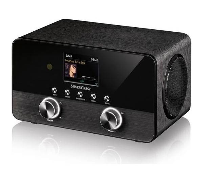 Музична стереосистема, інтернет радіо Silver Crest Black USB, FM, DAB+ ...