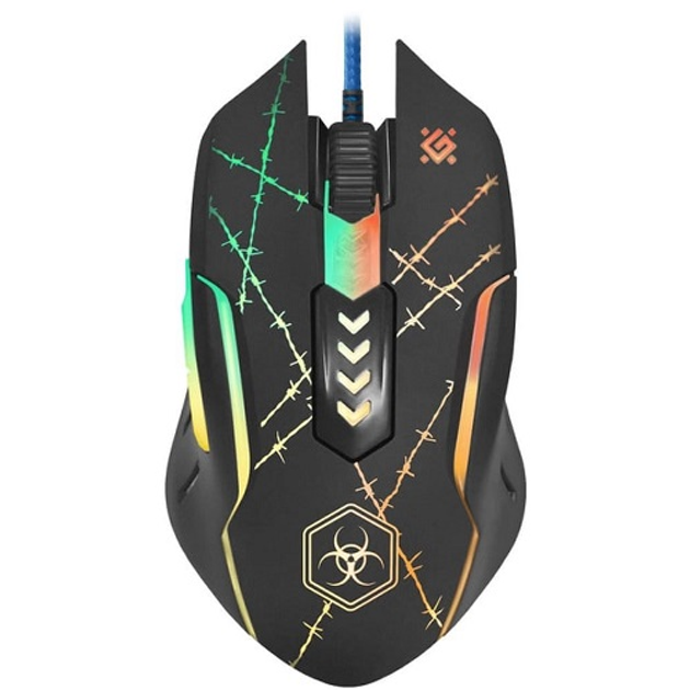 Мышка Defender Doom Forced GM-020L игровая проводная USB с ковриком ...