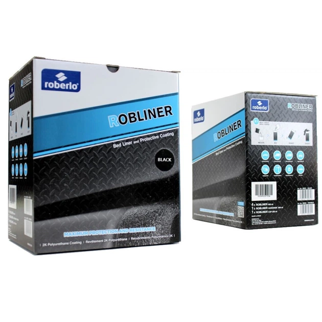 Захисне покриття Roberlo Robliner Чорне 4x600мл + затвердник 800мл ...