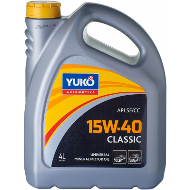 Моторное масло Yuko CLASSIC 15W-40 4л (4820070240054) – фото, отзывы ...