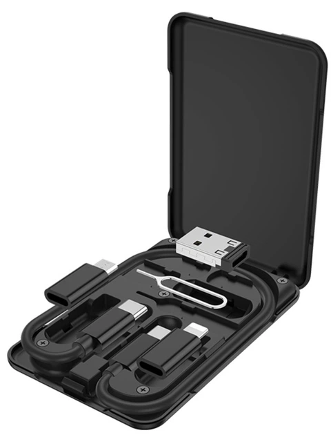 Кабель USB Hoco U86 Treasure (6 в 1) Lightning/Micro USB/Type-C 3A ...