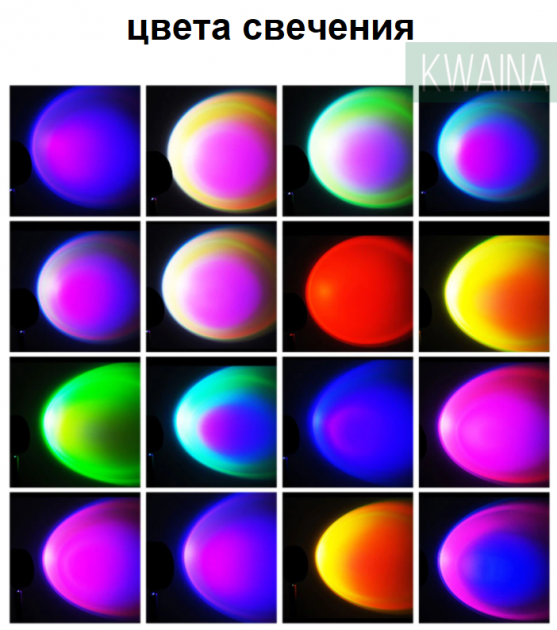 Напольная РГБ лампа закат LED Sunset Lamp RGB проекционный светильник ...