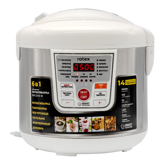 Мультиварка Rotex RMC-508 W – фото, отзывы, характеристики в интернет ...