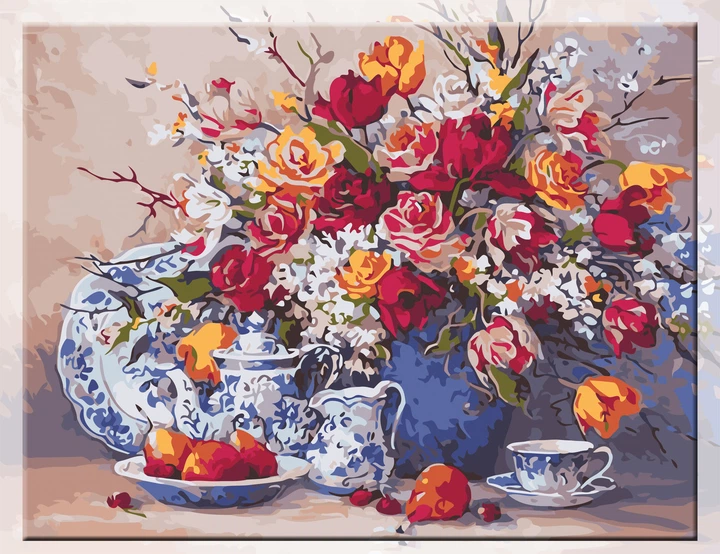 Картина по номерам "Яркий натюрморт" 50*65см в коробке – фото, отзывы ...